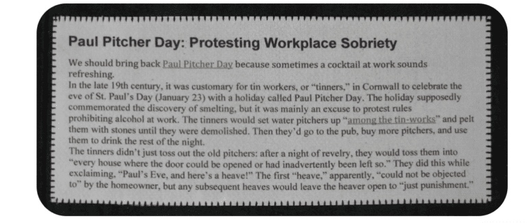 Paul Pitcher Day®: Protesting Workplace Sobriety - Paul Pitcher Day ...